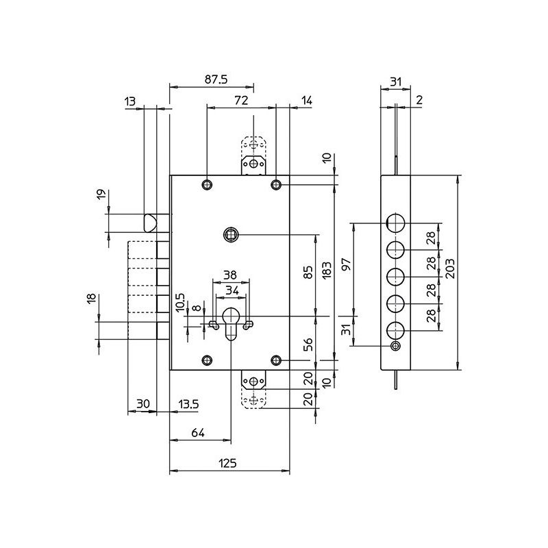 CISA locks for armored doors