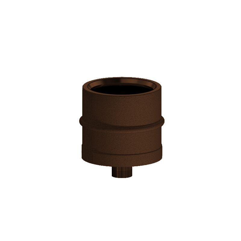 Cap with condensate drain RM1TS ISO10 HAMMERED COPPER Double wall flue