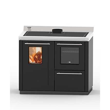 Wood-fired thermocooker BOSKY F30 SQUARE EVO 5 11.1kW 5 stars - Matteoda.IT