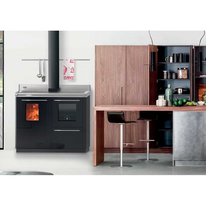 Wood-fired thermocooker BOSKY F30 SQUARE EVO 5 11.1kW 5 stars Ready to ...